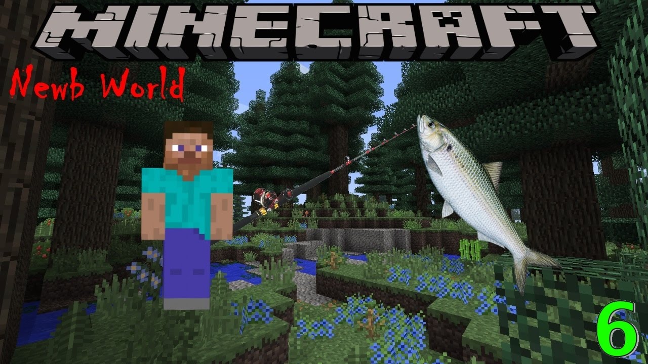 OP FISHING - MINECRAFT NEWB WORLD S2 - EPISODE 6 (1.11 MODDED SURVIVAL ...