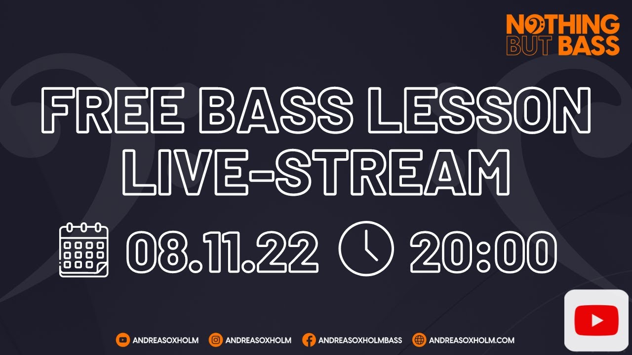 FREE BASS LESSON // LIVE-STREAM #1 - YouTube
