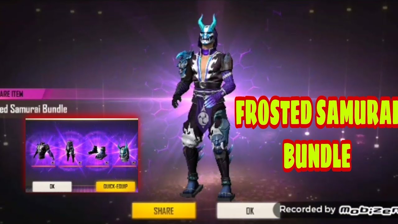 I Got Frosted Samurai Bundle | Free Fire Advance Server - YouTube