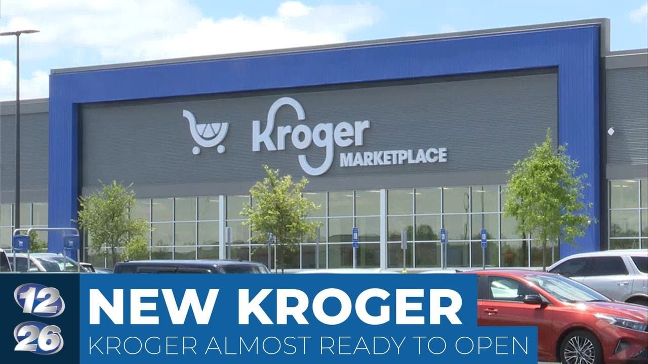 New Kroger is just about ready to open its doors - YouTube