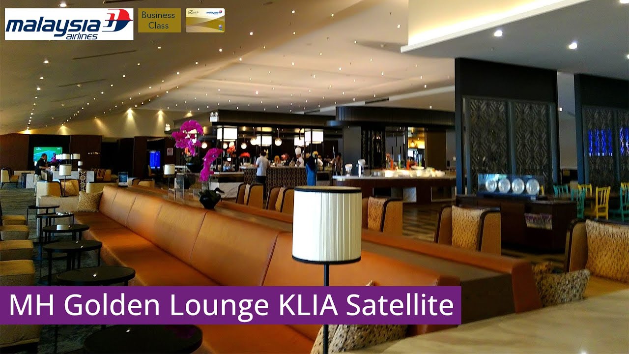 Malaysia Airlines Golden Lounge KLIA Satellite Review! [Lounge Info ...