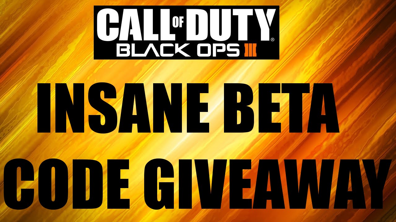 INSANE Xbox One Black Ops 3 Beta Code Giveaway! (Play The BO3 Beta For ...