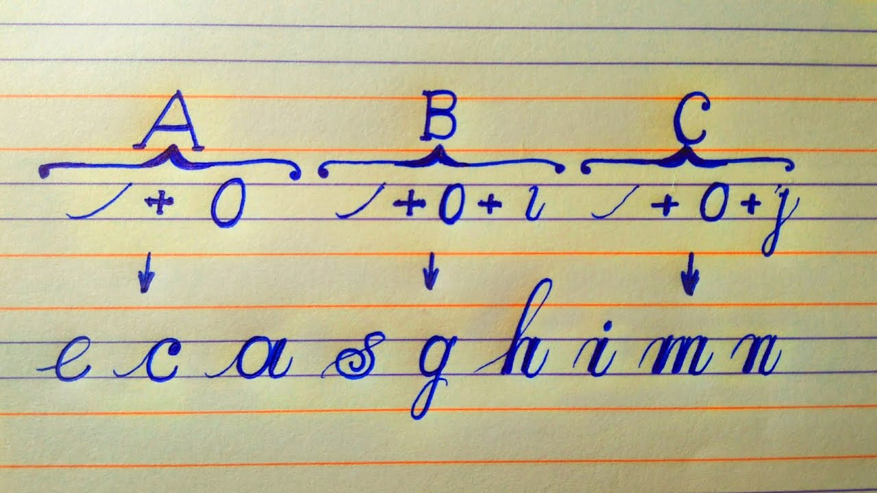 How to improve handwriting | Handwriting basic strokes cursive ...