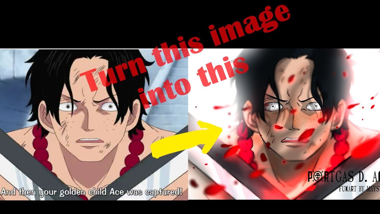 Portgas D. Ace on Execution Platform (Speed painting) - YouTube