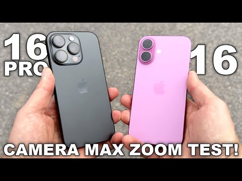 iPhone 16 Pro vs iPhone 16 Camera Test! Zoom Comparison!