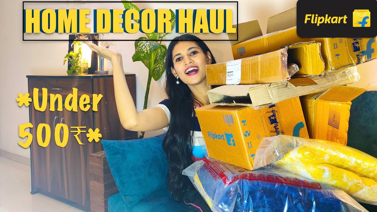 **MOST AFFORDABLE** Flipkart Home Decor and Furnishing Haul | Starting ...