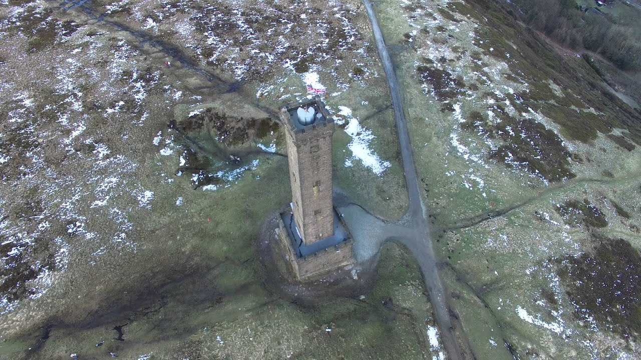 Peel Tower, Peel Monument, Bury Manchester with a drone in 4k - YouTube