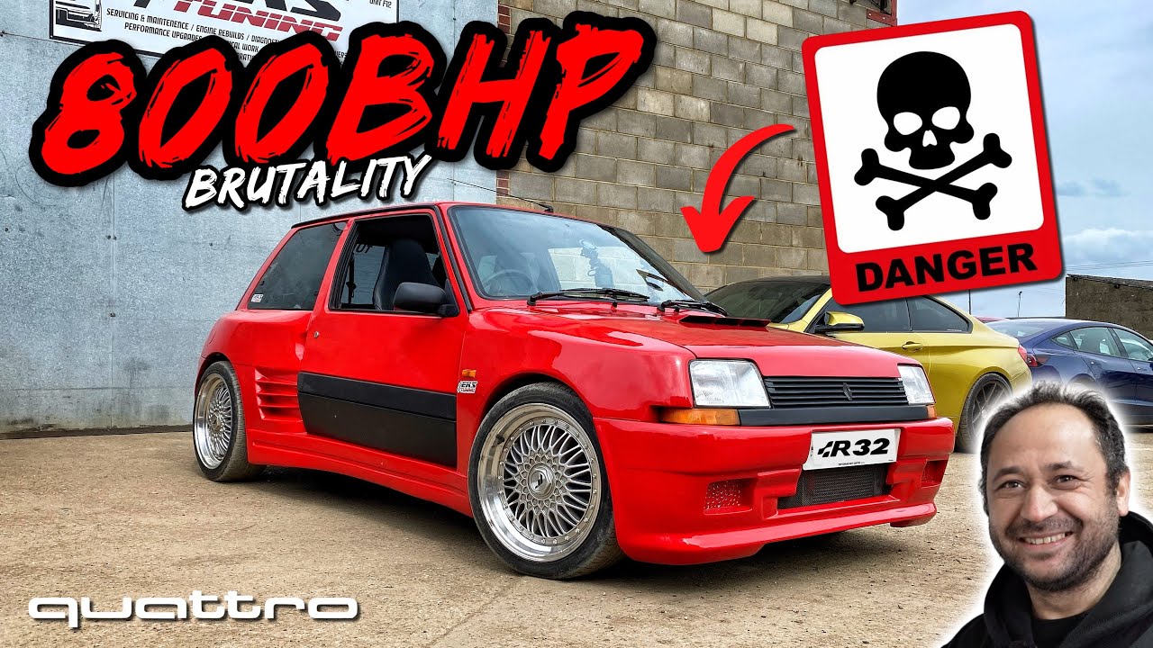*WARNING* ..THE 4WD R32 TURBO RENAULT 5 RETURNS WITH 800BHP! - YouTube