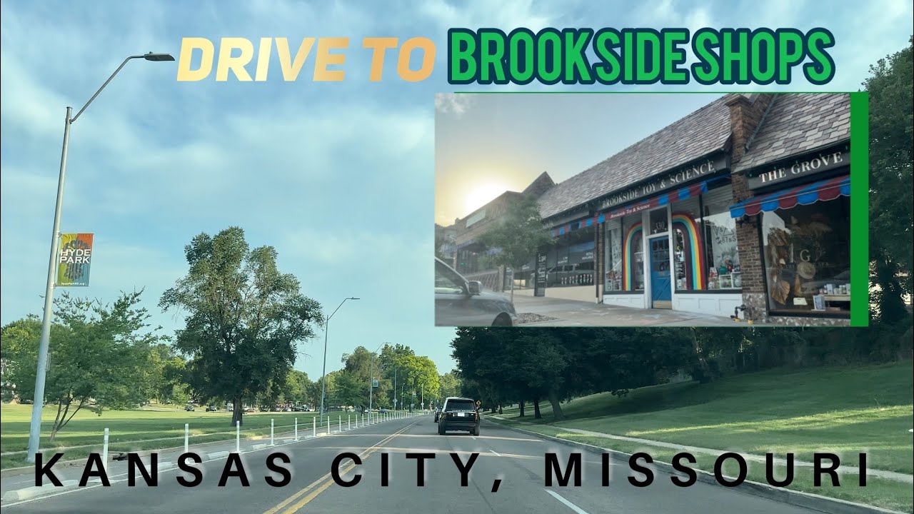 Drive To Brookside Shopping District From Downtown Kansas City, MO ...