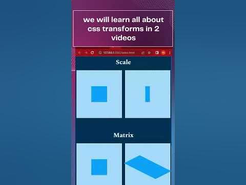 CSS Transforms #shorts #css #transforms #short - YouTube