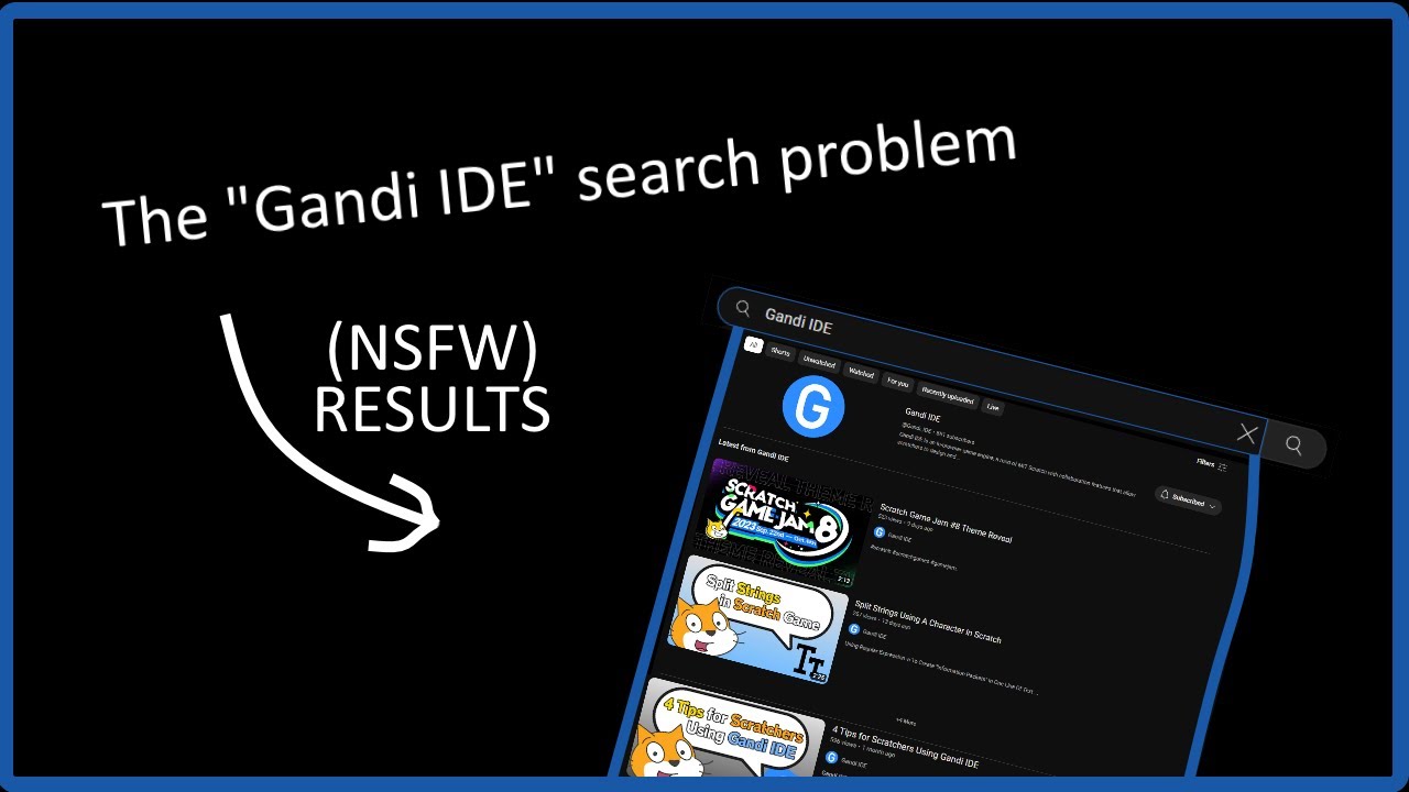 The "Gandi IDE" search problem - YouTube