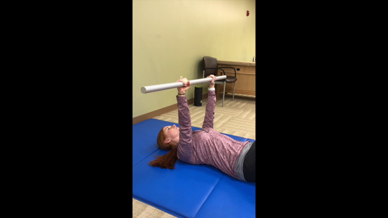 Supine Shoulder Packing with Dowel - YouTube