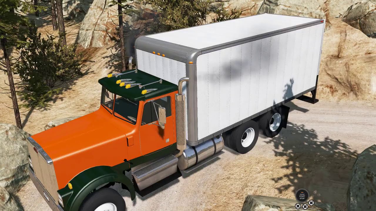 BeamNG Drive - 6x4 Box Truck on the Automation Map Part 1 - YouTube