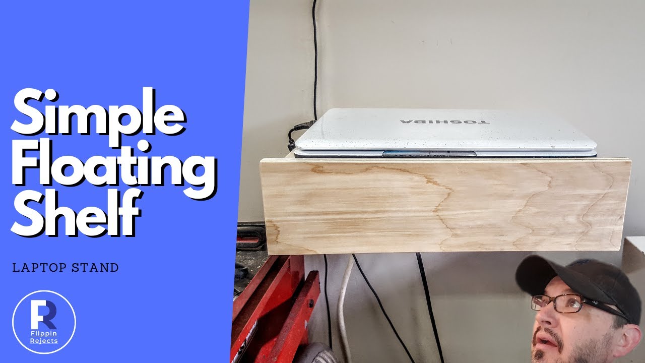 Simple Floating Shelf/ Laptop Stand - YouTube