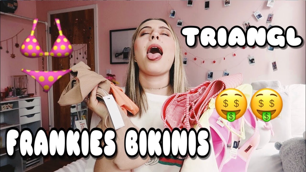 EXPENSIVE TRY ON BIKINI HAUL: FRANKIES, TRIANGL, & UO - YouTube