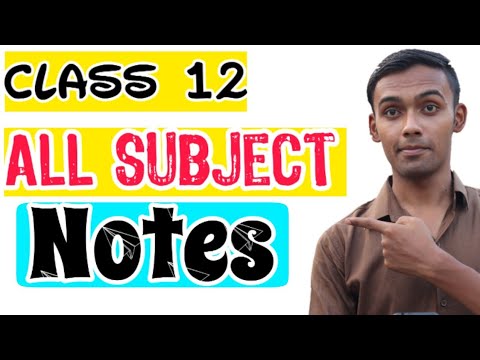 Class 12th all subject Notes Free PDF. 2022-23 - YouTube