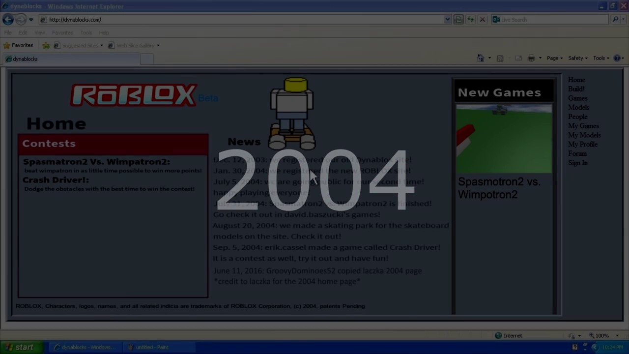La evolución de Roblox"2004 2017 - YouTube