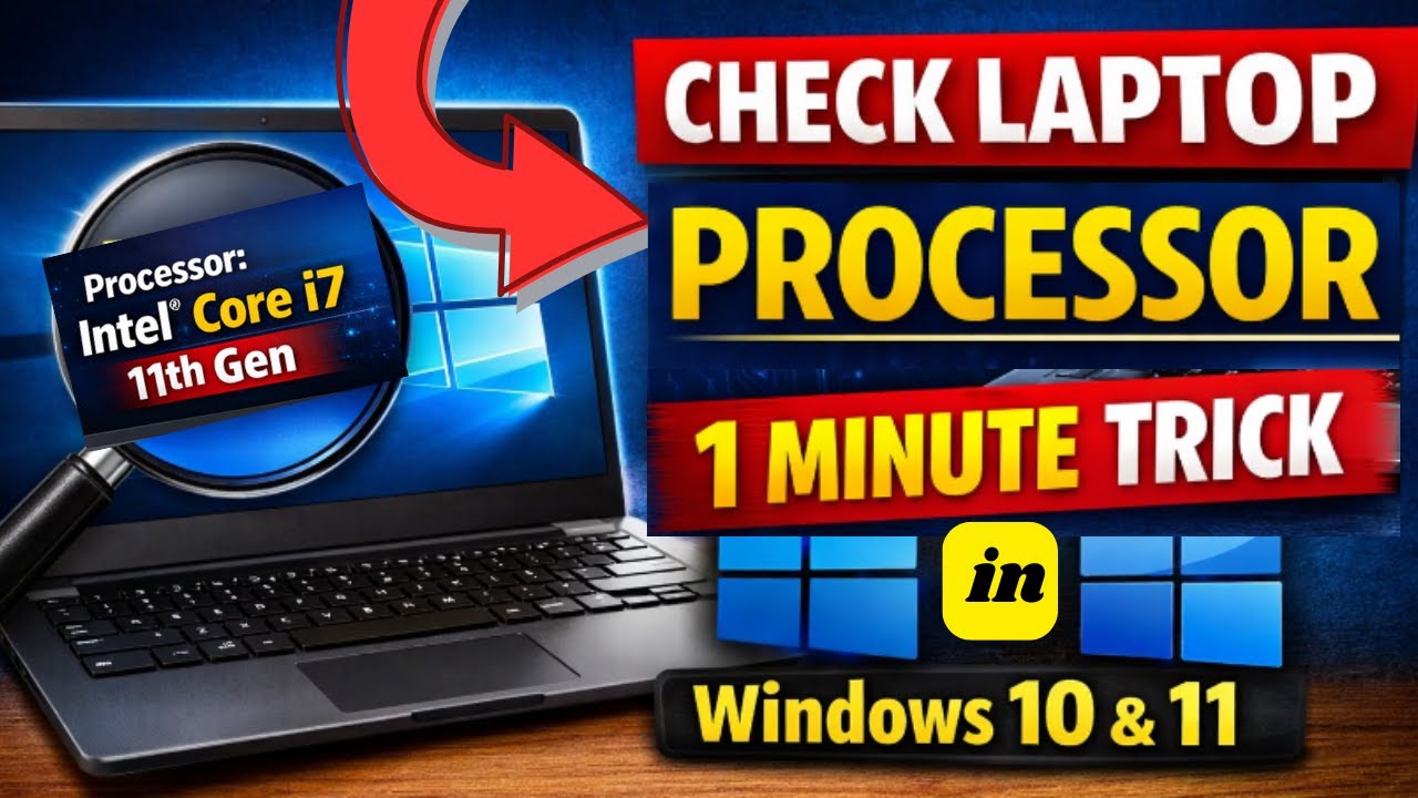 How to Check Laptop Processor | Laptop Processor Check in Windows 10 ...