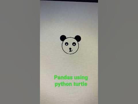Pandas using python turtle #shorts #short #subscribe #like #sub4sub # ...