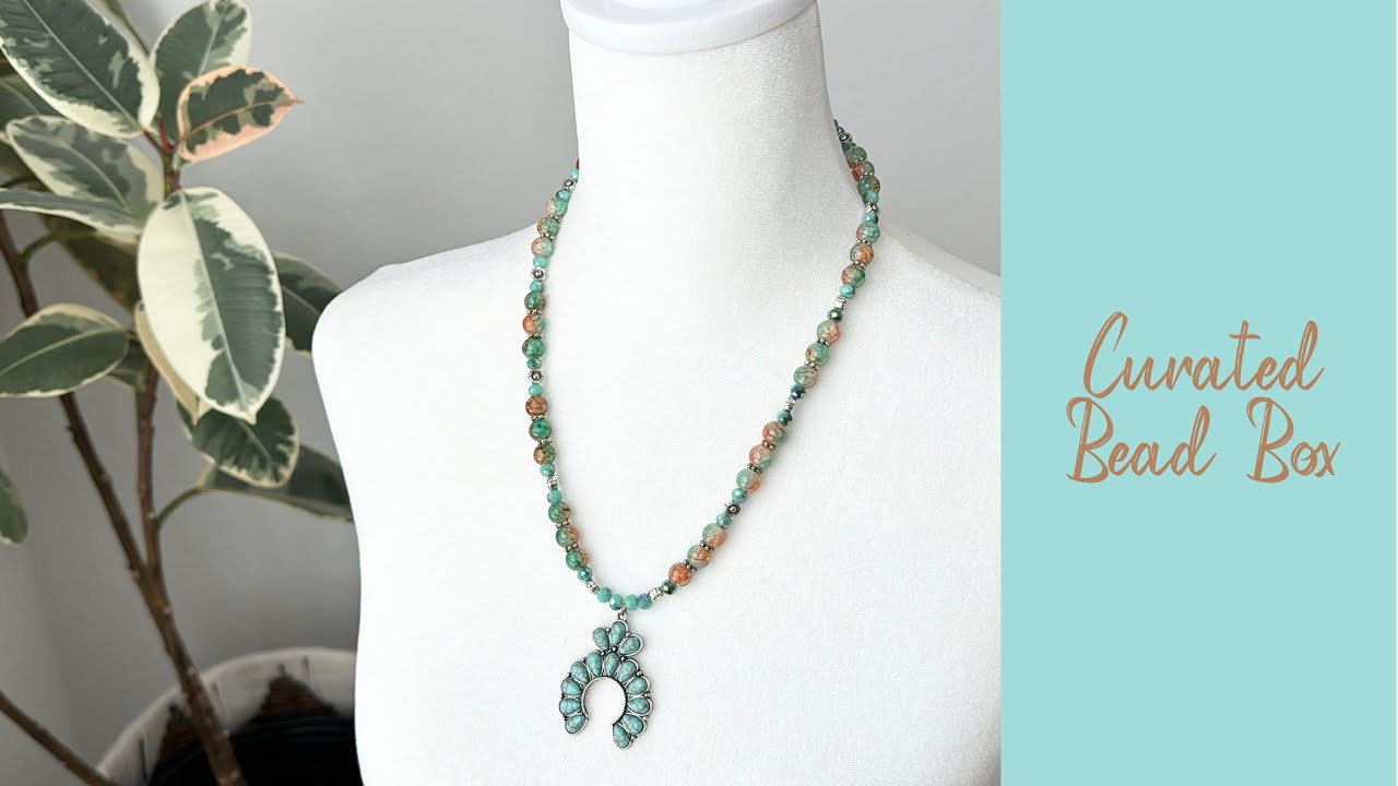 Curated Bead Box March 2024 and DIY Beaded Necklace Tutorial!!! - YouTube