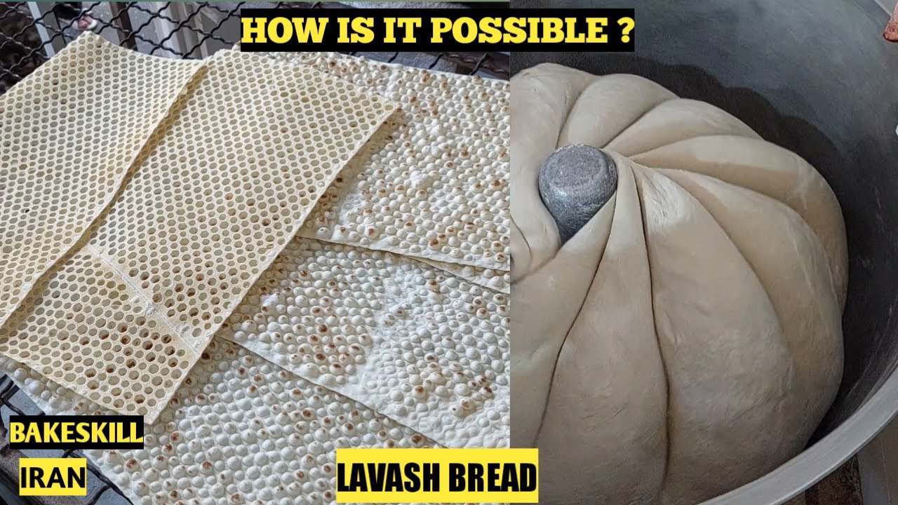 Lavash Bread|How to make Bread|Baking Bread Process in Iran - YouTube