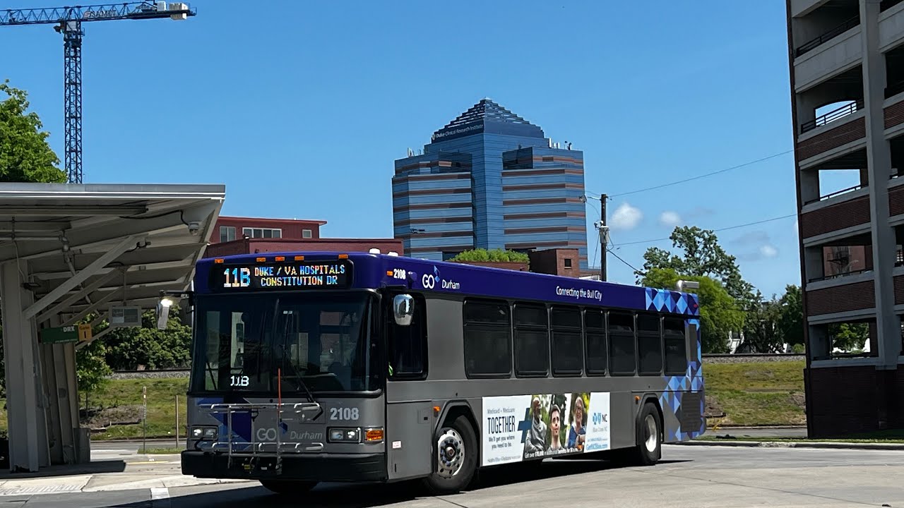 GoDurham & GoTriangle | Buses at Durham Station Departing - YouTube