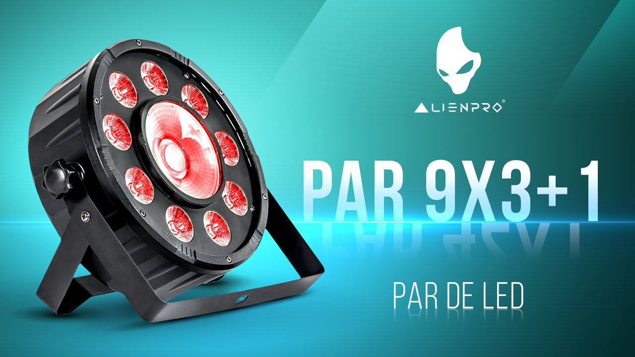 PAR 9X3+1 - PAR de LED - YouTube