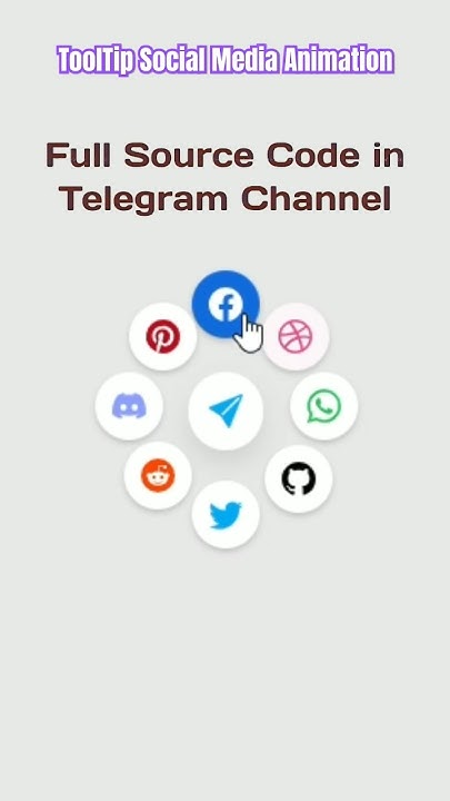 Tooltip Social Media Animation Html And Css Tooltip Css Animation Coding Shorts Youtube