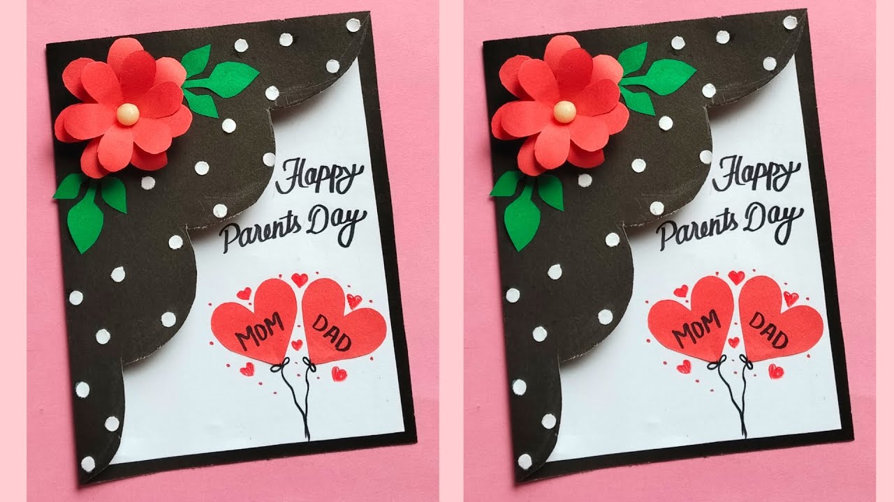 Handmade Parents Day Card Making /Easy And Beautiful Card For Parents ...
