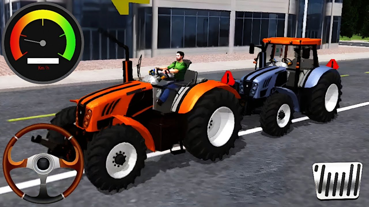 Tractor Pulling Simulator Game - Real Cargo Tractor Chain Towing ...