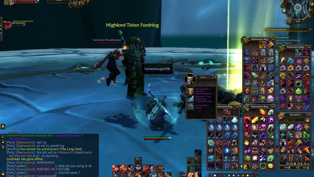 Invincible Reins Already Known Traded Someones LUCKY DAY WoW Warcraft ...