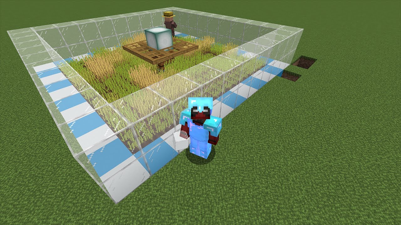 Fully Automatic Wheat Farm - Minecraft 1.16+ - YouTube