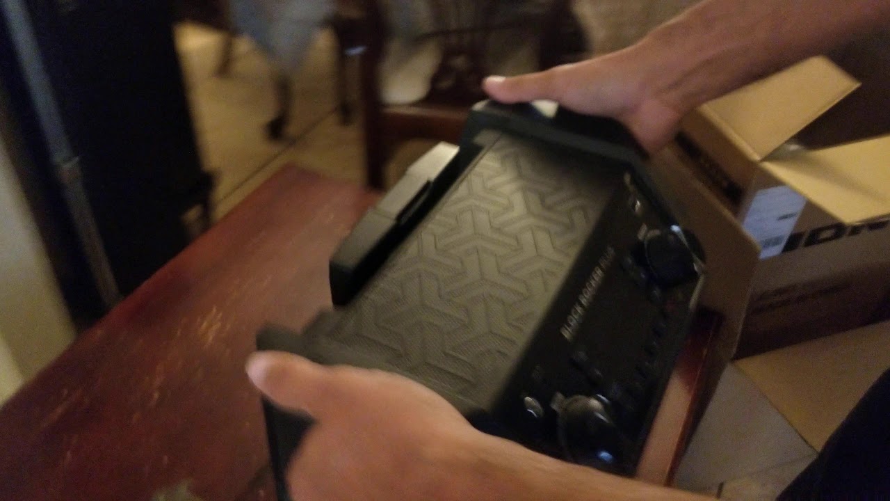 Ion block rocker plus bluetooth speaker kareoke unboxing - YouTube