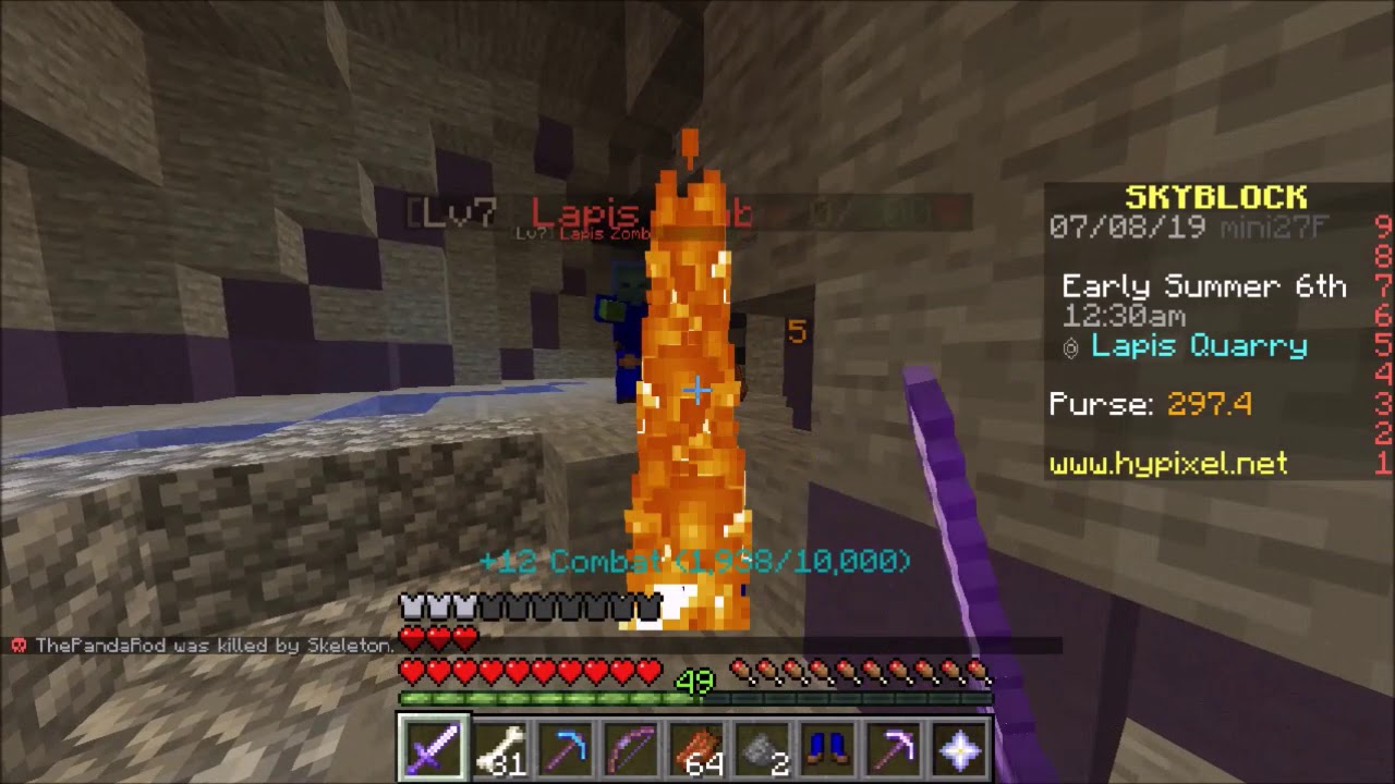 How To Get Lapiz ARMOR Hypixel SKYBLOCK (Minecraft) - YouTube