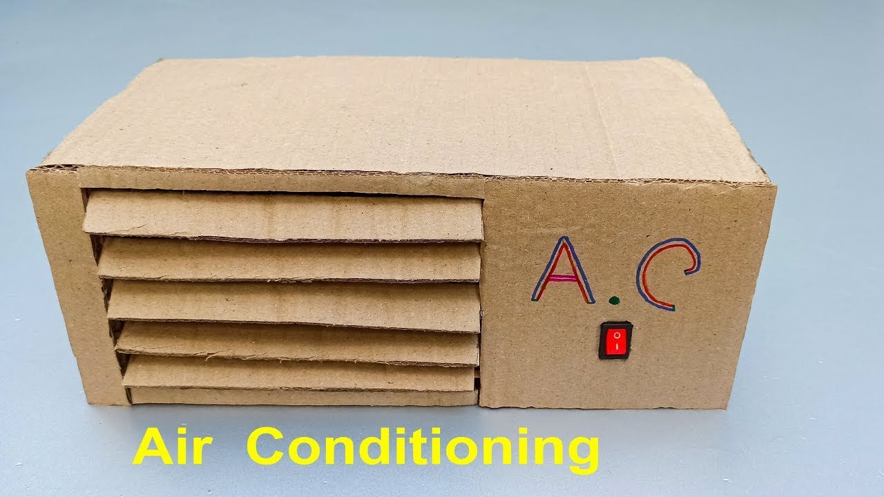 How to make AC || Smart Air Conditioner At Home || Powerful AC - YouTube