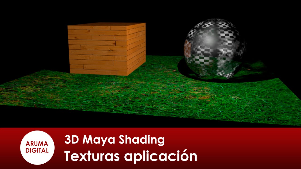 3D Maya 251 Texturas aplicación y posicionamiento - YouTube