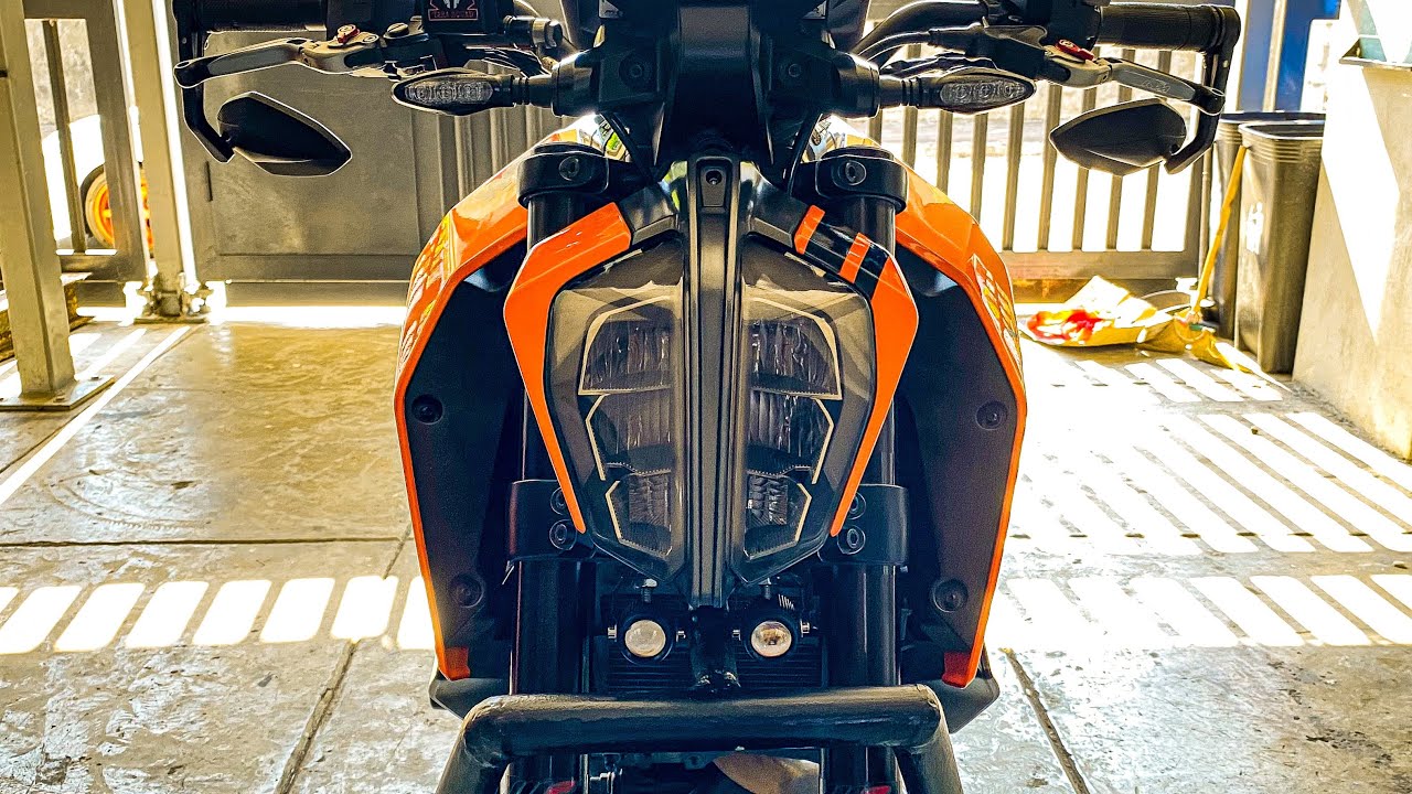 MINI DRIVING LIGHTS | SETUP | DUKE 390 - YouTube