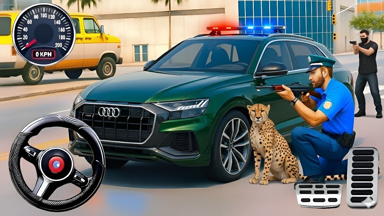 INSANE Audi Q8 Police Chase! 😱 | Police Simulator Patrol Duty Android ...