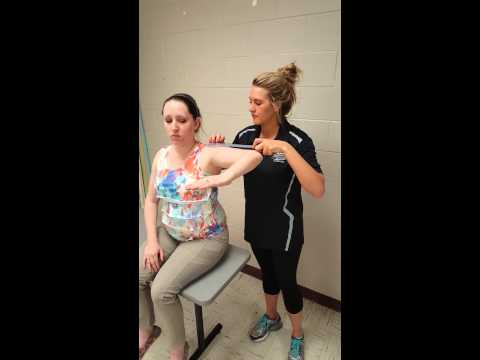 AROM Shoulder Horizontal Adduction - YouTube