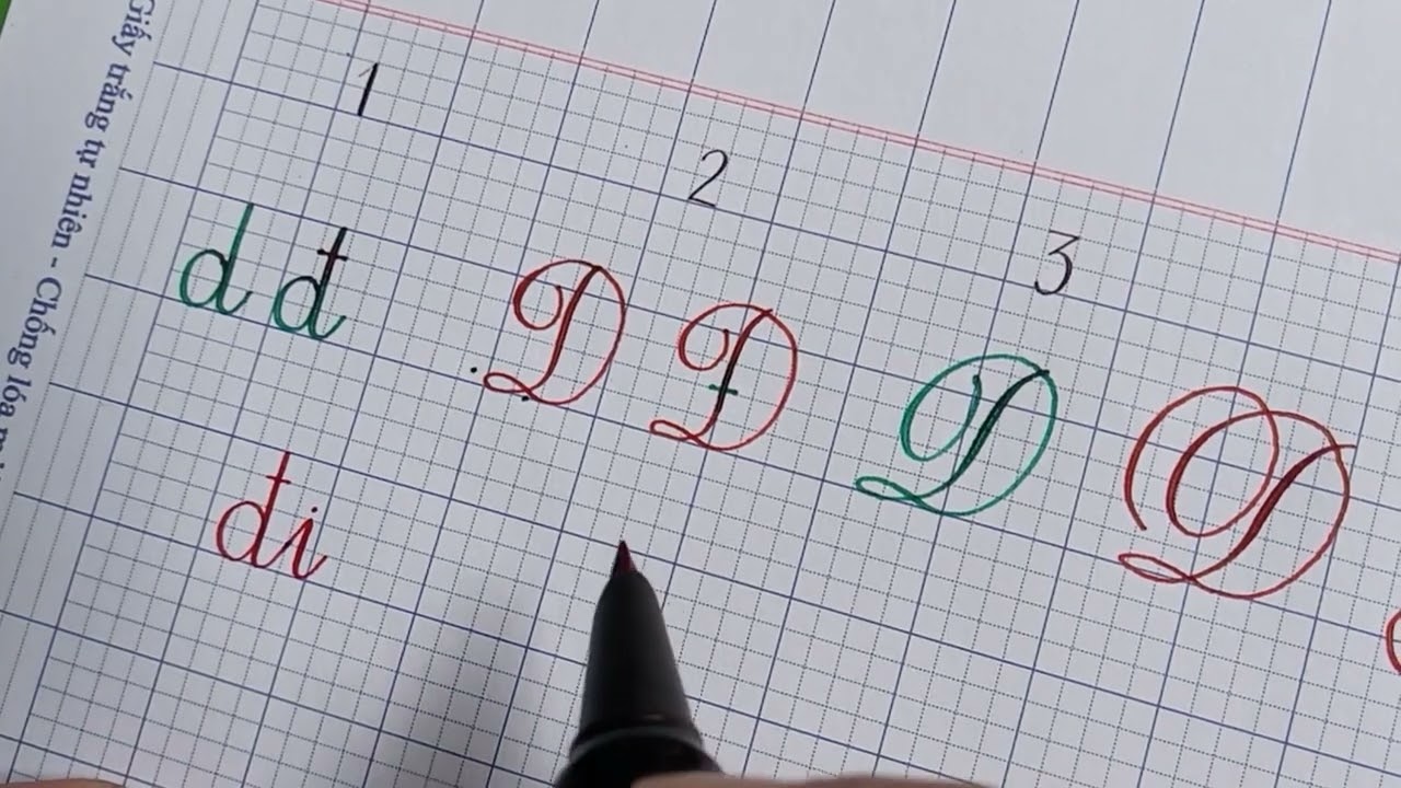 Viết chữ d đ thường, D Đ hoa chuẩn, D Đ hoa sáng tạo, ứng dụng của D Đ ...