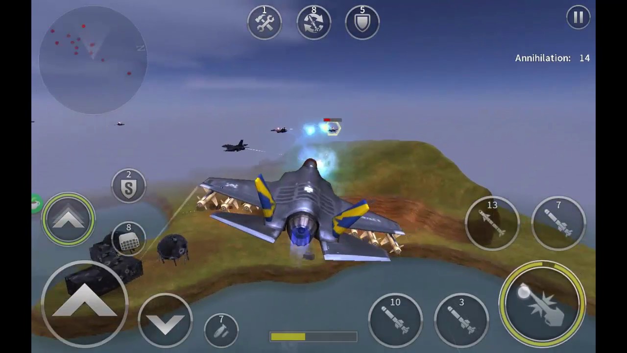 Gunship Battle : Episode 17 Mission 9 : F-35A Lightning II - YouTube