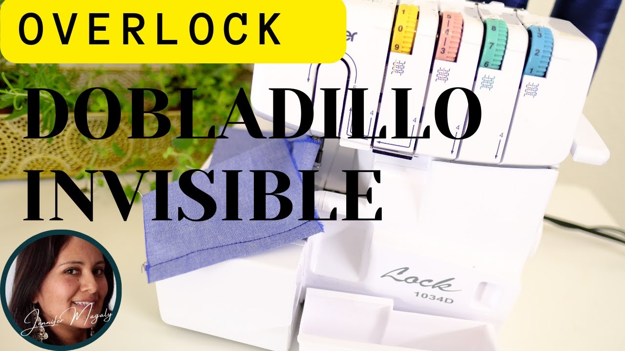 ¿cómo hacer el dobladillo invisible/ overlock? - YouTube