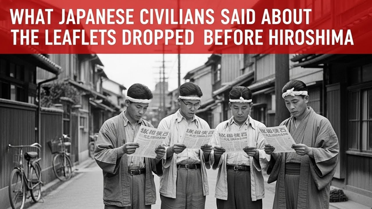What Japanese Civilians Said About the Leaflets Dropped Before ...