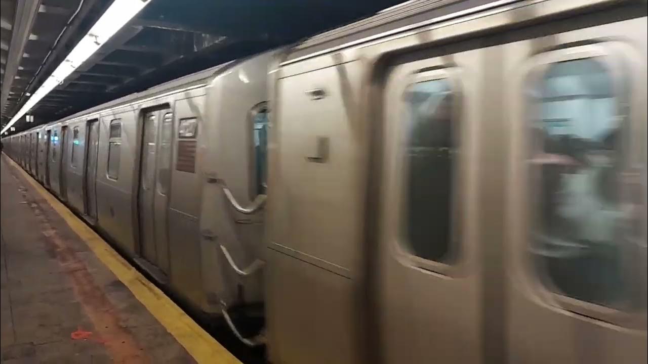 MTA NYC Subway: IND Fulton St Line: Euclid Av Bound Kawasaki R211A (C) Local Train @ Kingston Av ...