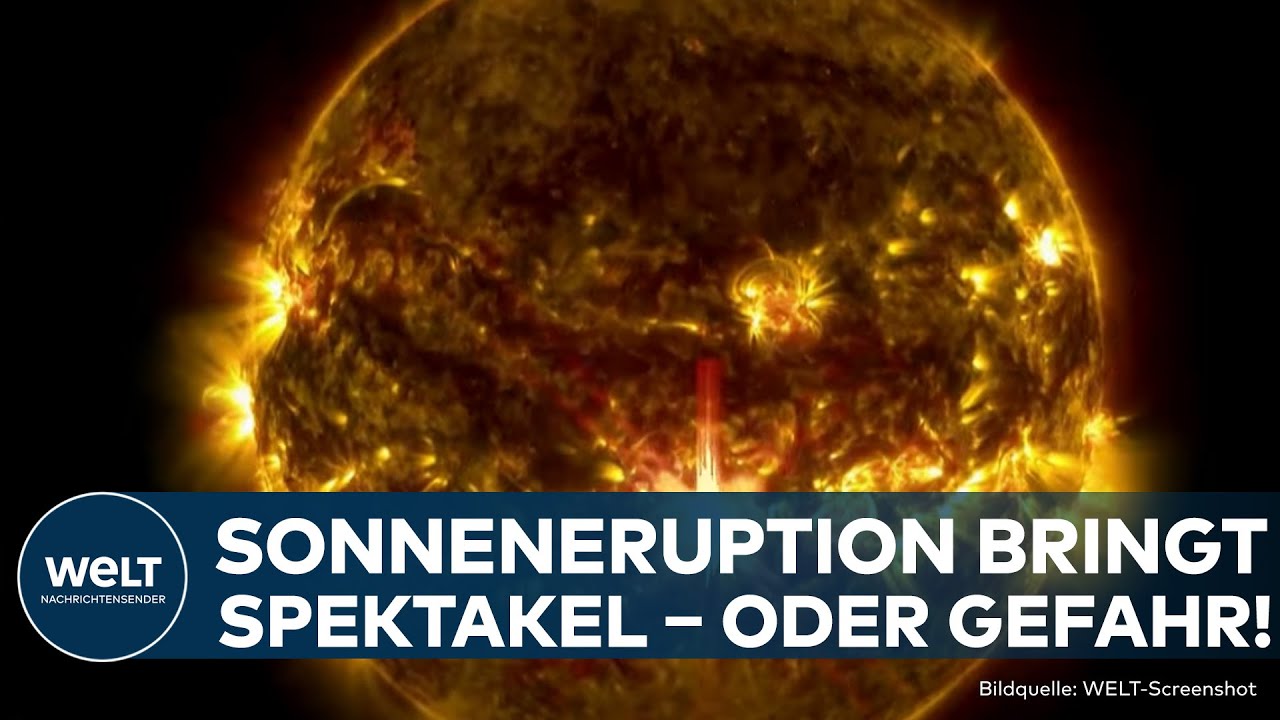 NASA-AUFNAHMEN: Nordlichter über Deutschland? Starke Sonneneruption ...