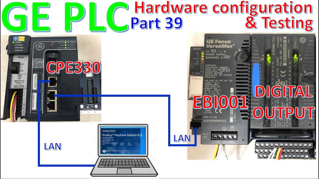 GE software "Proficy Machine Edition V9.5" connect CPE330 to Remote IO ...