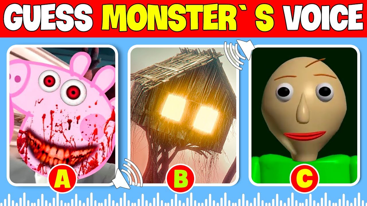 Guess the MONSTER'S VOICE | Creepy BanBan, Skibidi Cat, Choo Choo ...