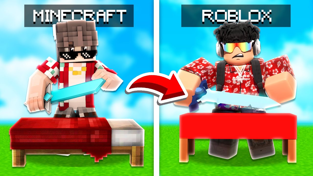 Hypixel Player tries ROBLOX BEDWARS... - YouTube