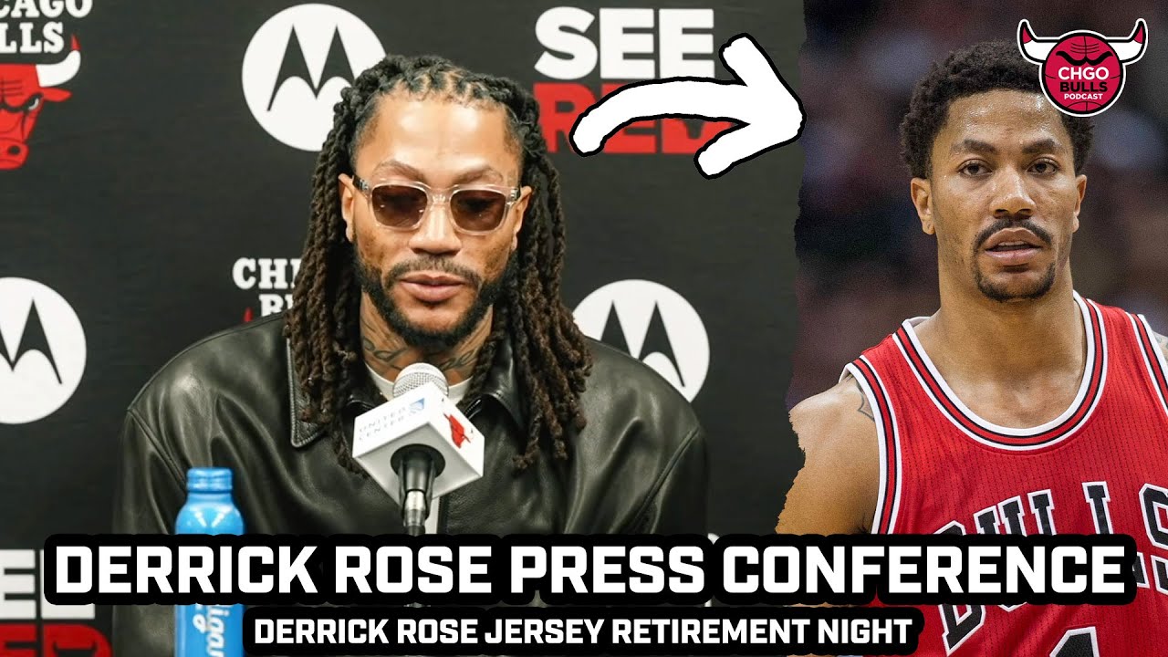 PRESS CONFERENCE: Derrick Rose Speaks on His Legacy, Chicago & Jersey ...