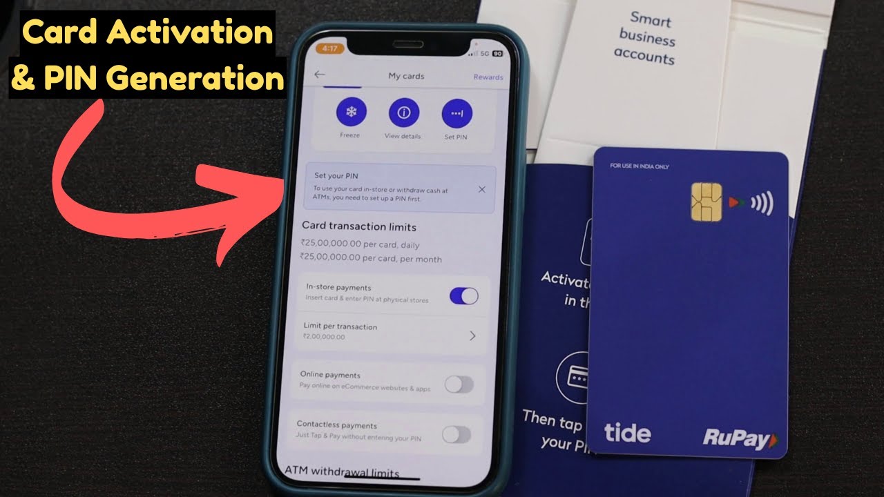 How to Activate Tide Expense Card & Generate PIN? Tide Expense Card ...